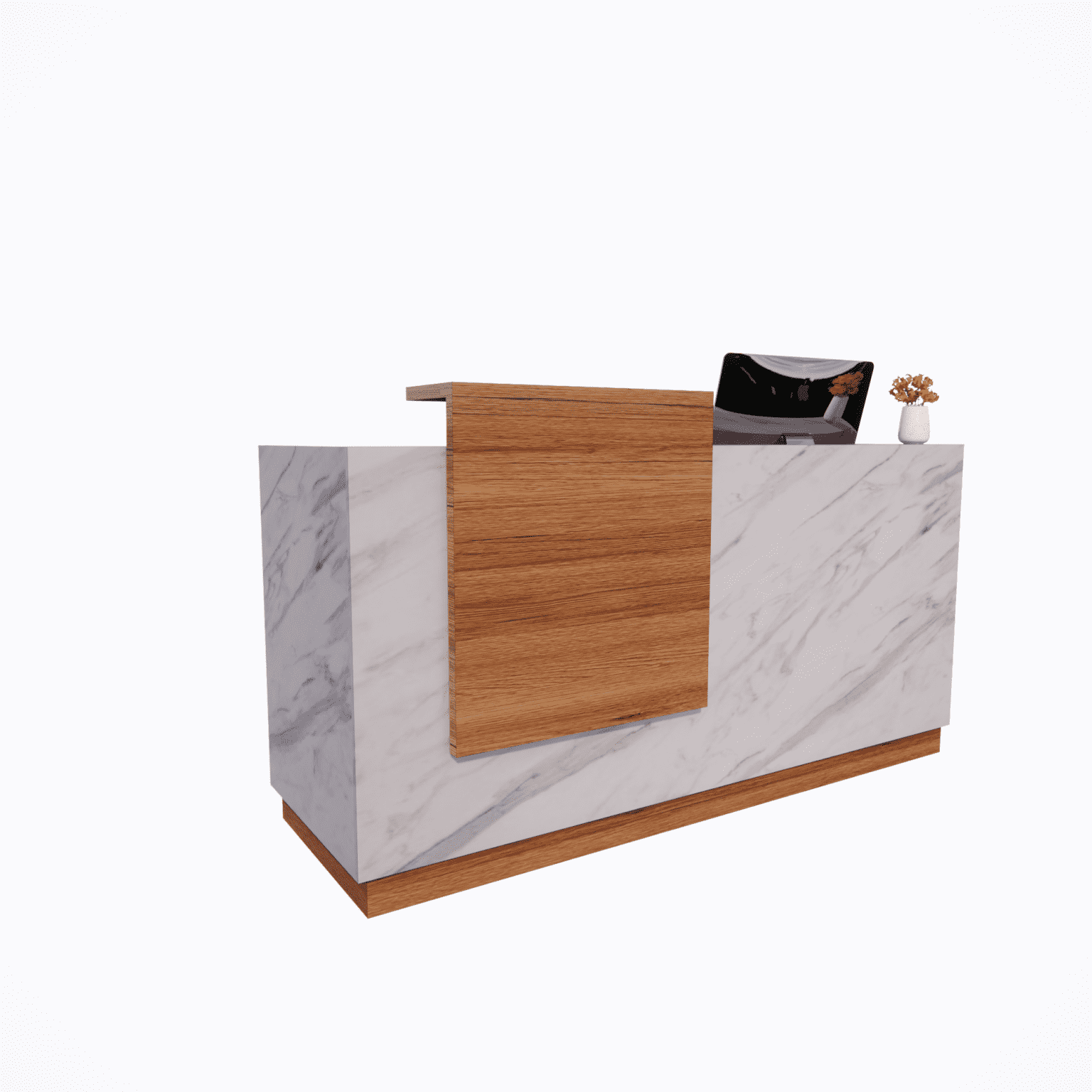 Meja Resepsionis Minimalis Type 2A - Furnicustom